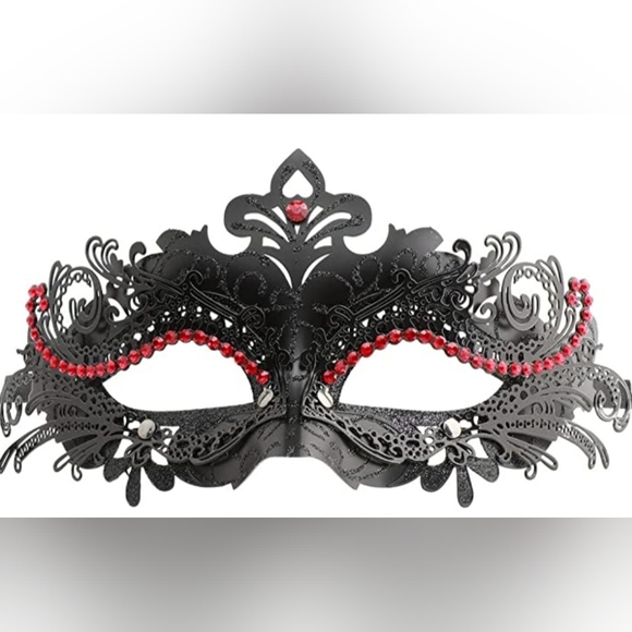 Party Supplies | Womem Masquerade Metal Masks Venetian Halloween ...